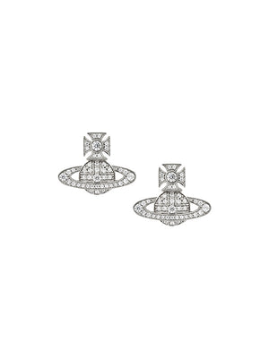 Vivienne Westwood │ Carmela Bas Relief Earrings in Platinum